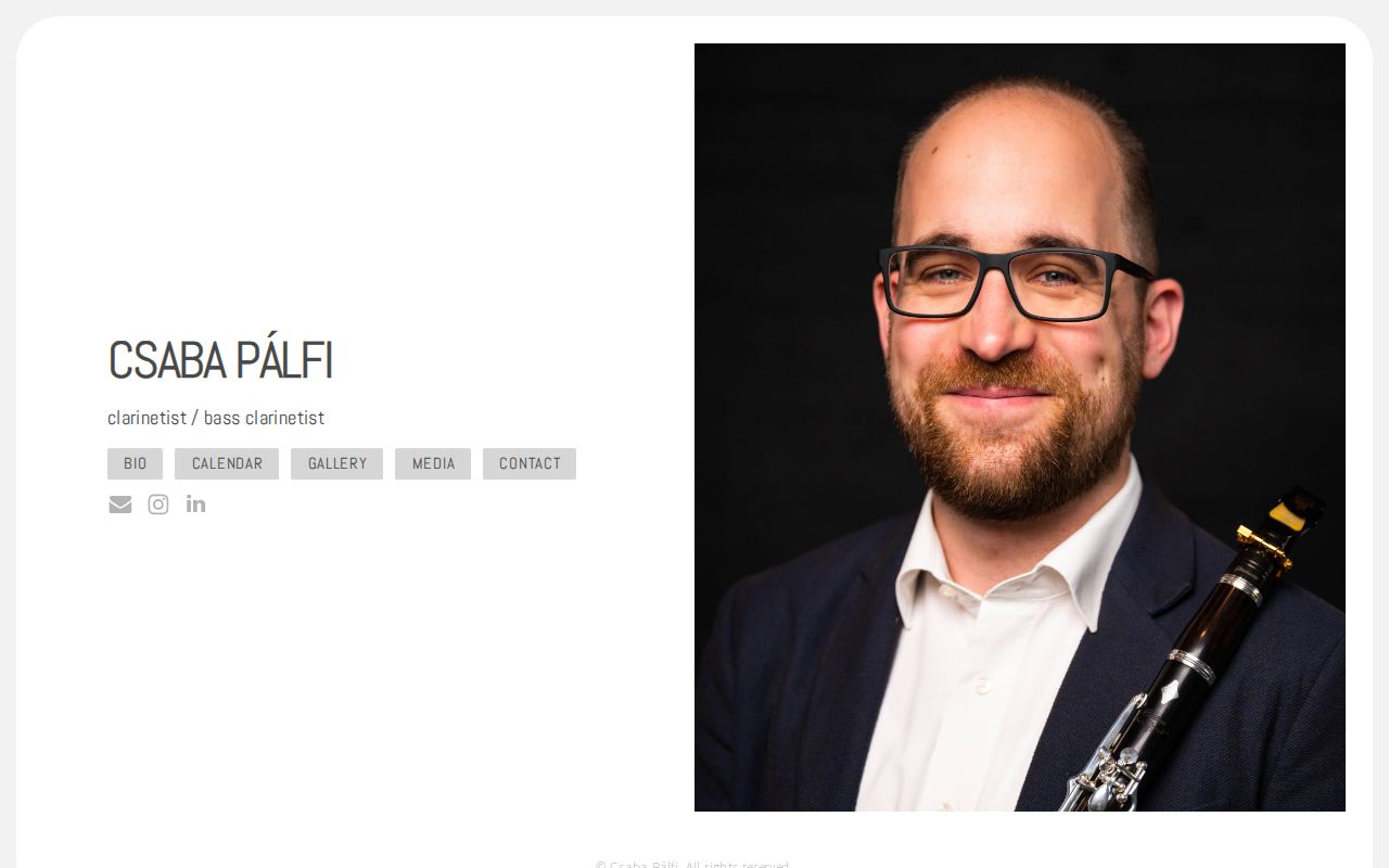 Csaba Palfi - clarinetist / bass clarinetist